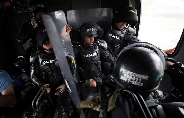 Colombia police, military raid illegal gold mining operation