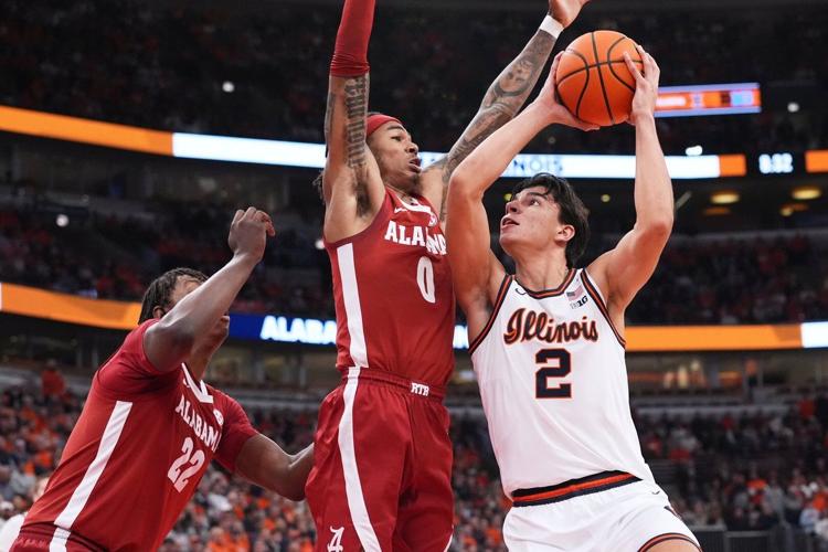 Philon scores 24 as No. 11 Alabama beats No. 8 Illinois 90-86