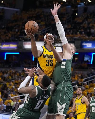 Haliburton breaks tie with 3-point play, Pacers beats Bucks 121-118 in ...