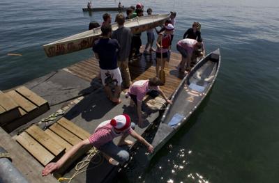 how do concrete canoes float