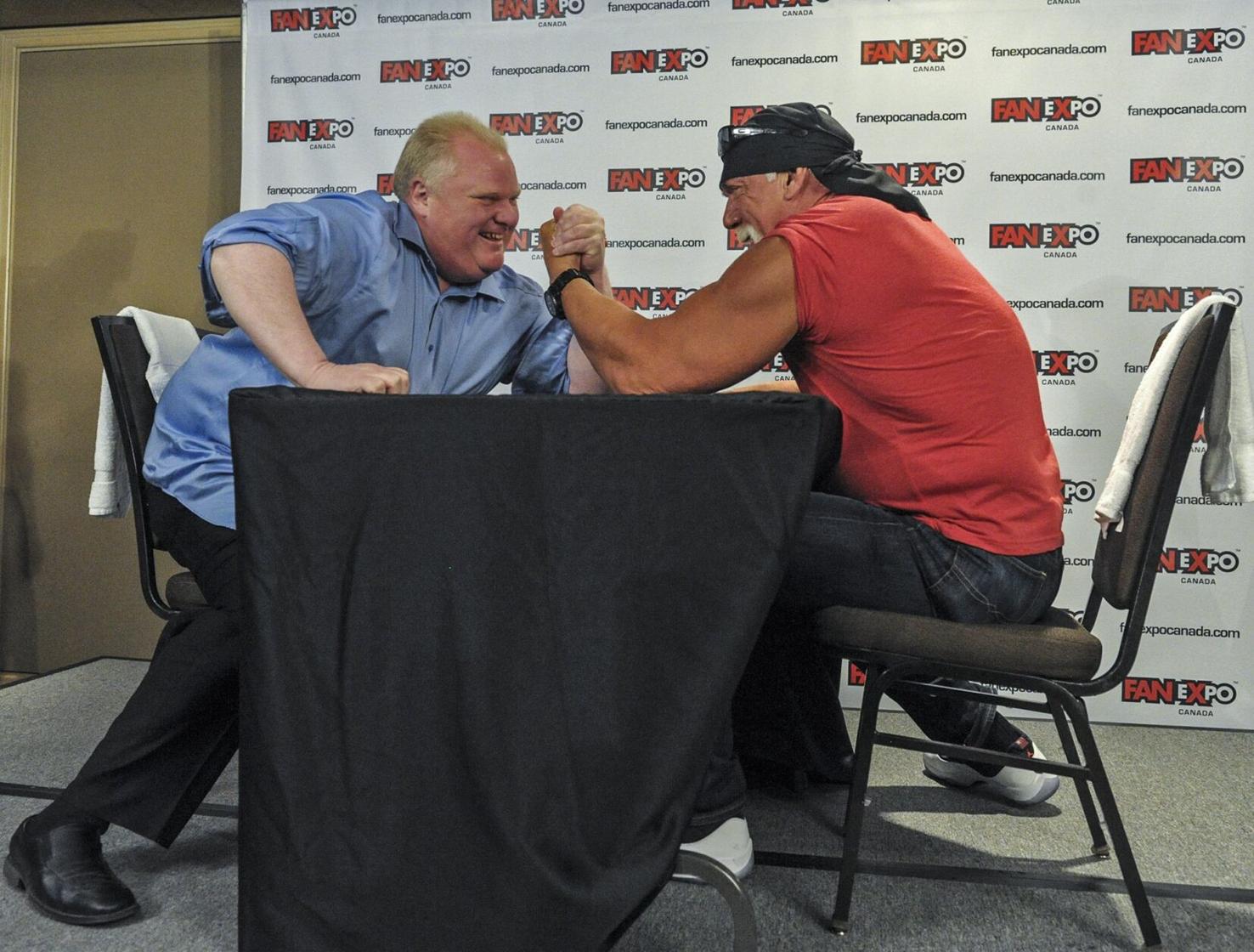 The time Hulk Hogan arm wrestled Rob Ford — and lost