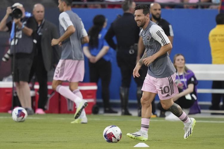 Messi scores early in 1st game outside Florida for Inter Miami at FC Dallas