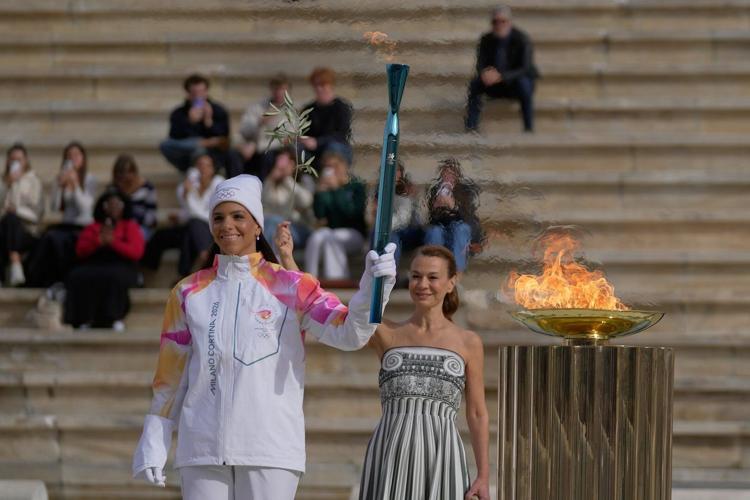 olympic flame introduced by