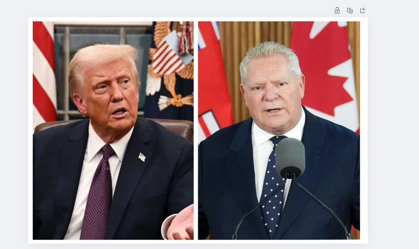 Trump and Canada tariffs: Ford to suspend electricity tax