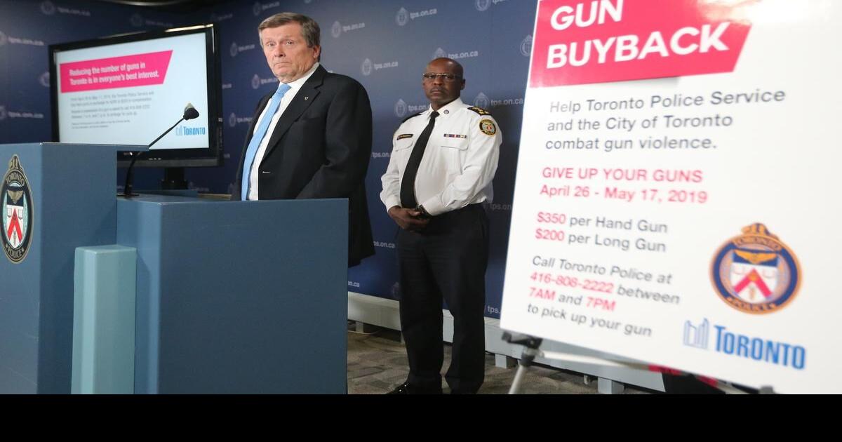 $350 per handgun, $200 per rifle: City and Toronto police announce gun ...