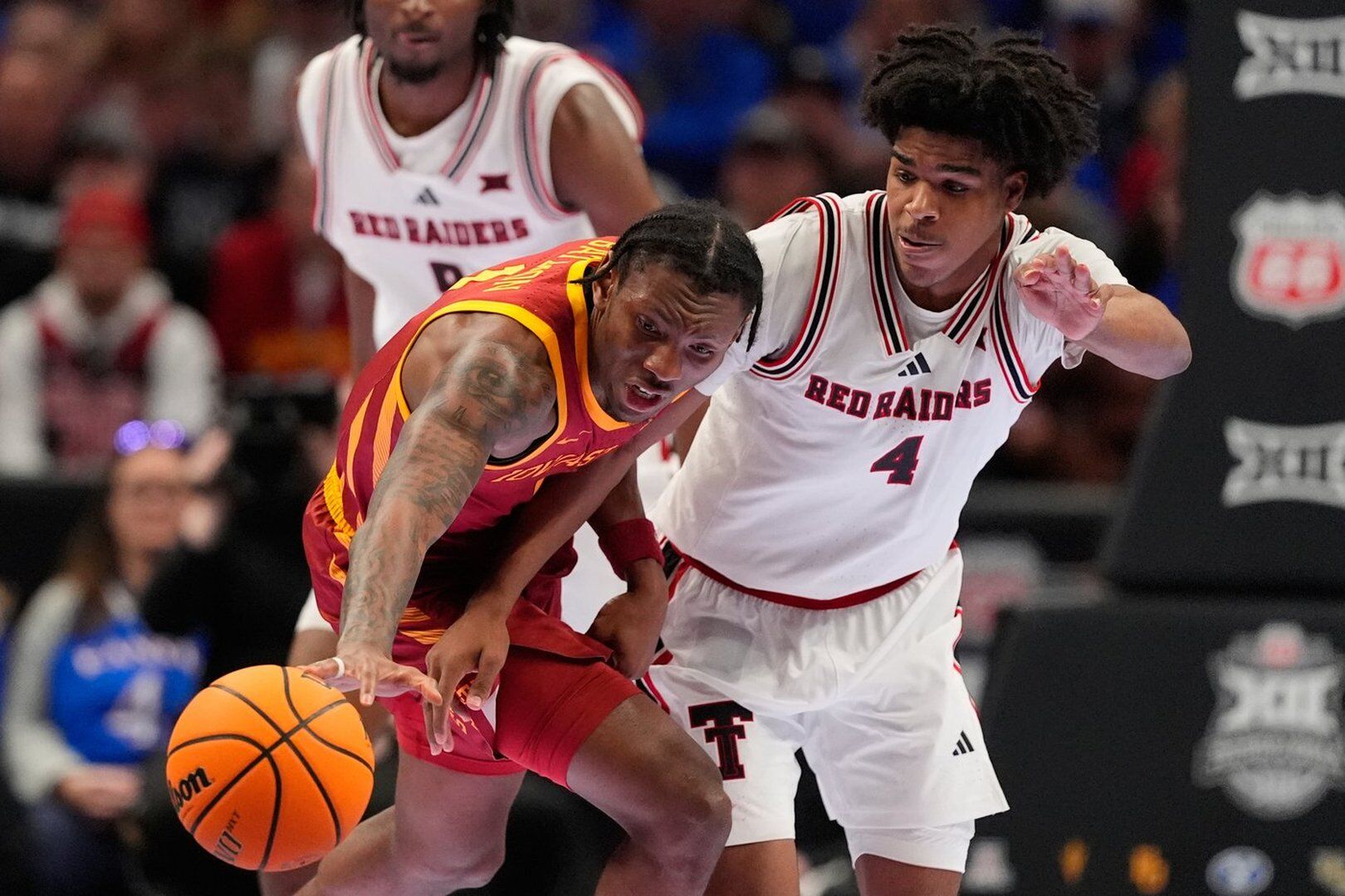 Texas Tech’s Christian Anderson strains a muscle on Big 12’s new glass ...