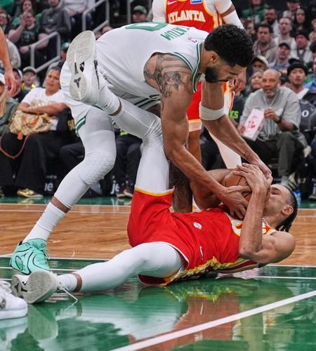 Pritchard and Tatum help Celtics beat the Hawks 109-102 without Brown