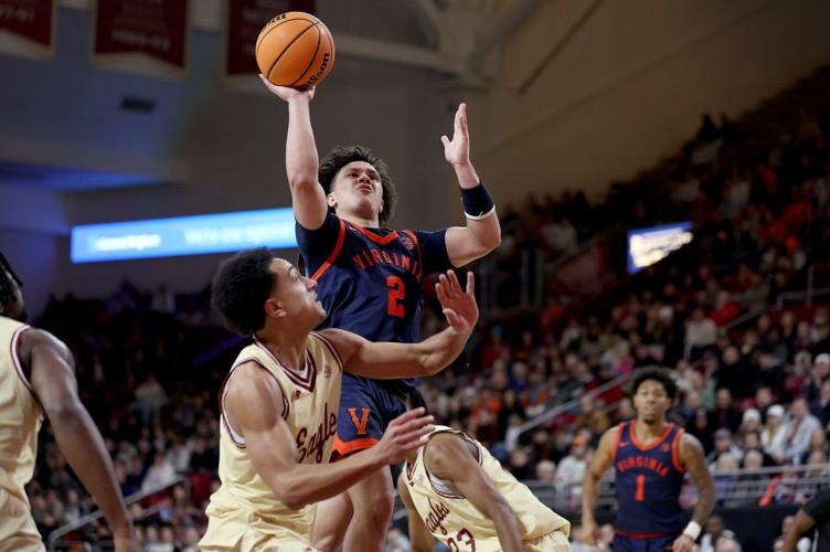 Thijs De Ridder's 17 points leads No. 17 Virginia past Boston College 73-66