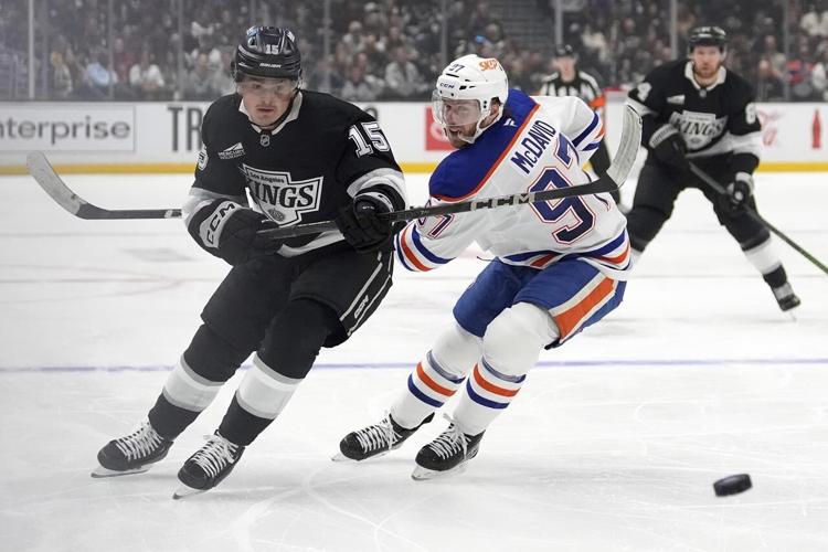 Byfield scores twice for Los Angeles Kings in 4-3 OT win over Edmonton Oilers