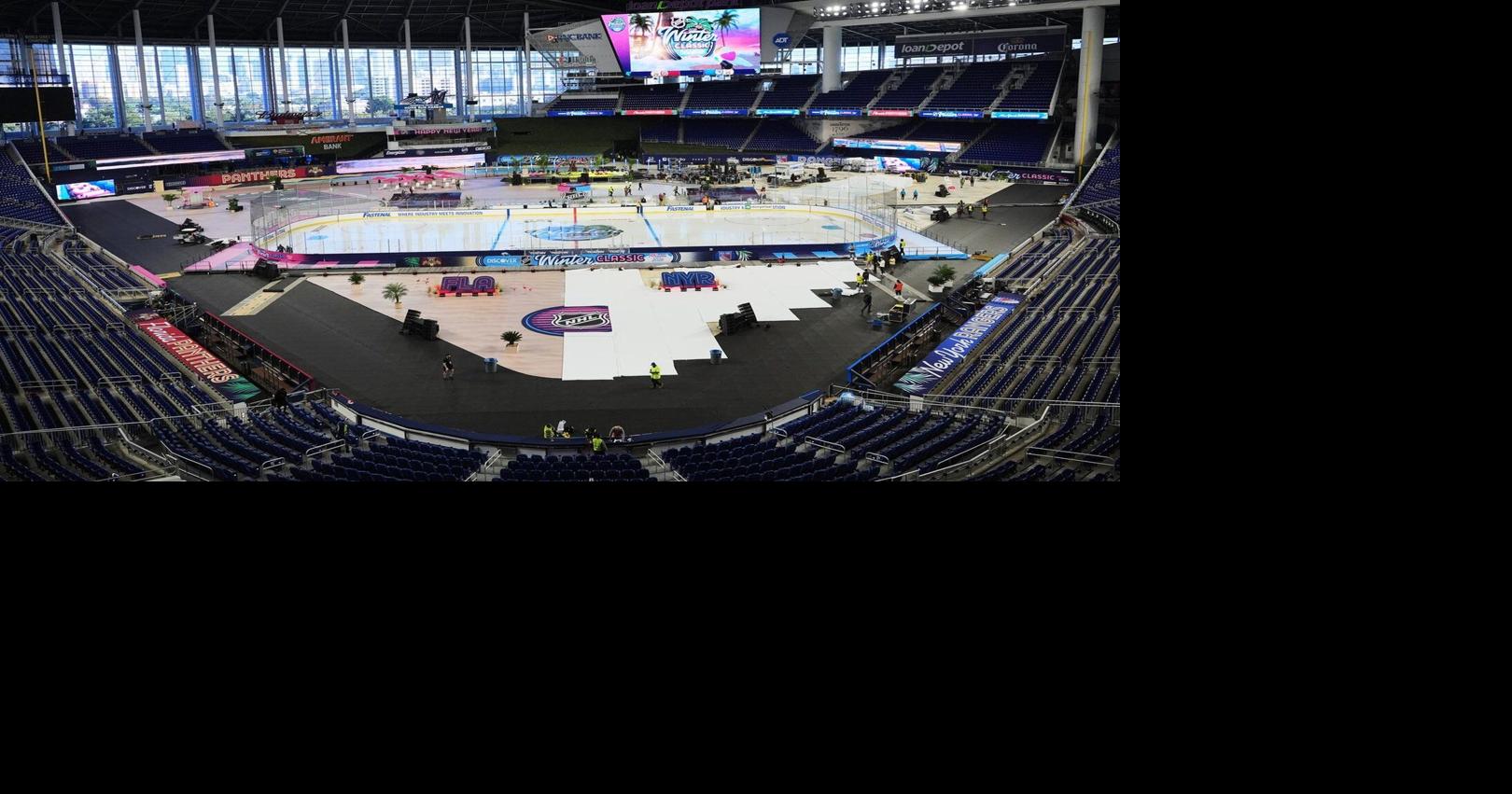 Outdoor hockey. In Miami. It's finally going to happen on Friday, when ...