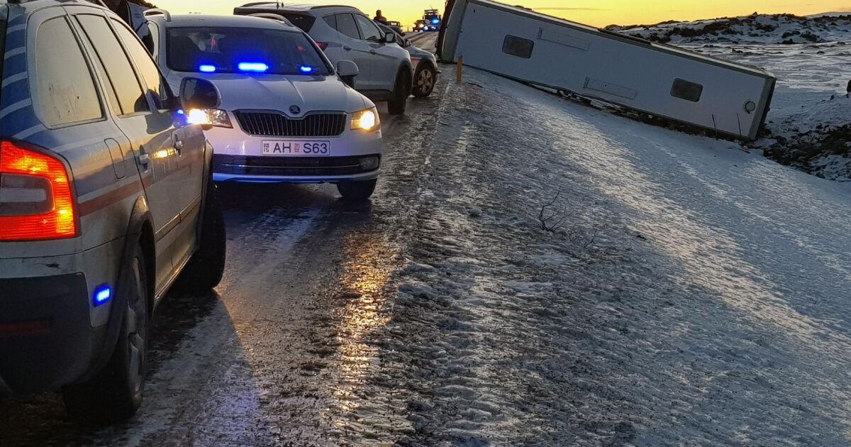 Iceland bus crash kills tourist, critically injures 12