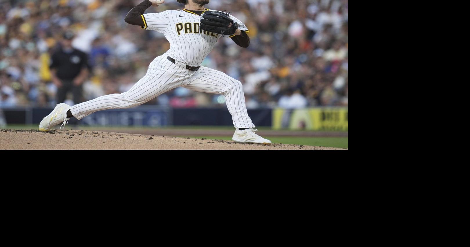 Padres right-hander Cease hit in back of head with 1-hopper, stays in game