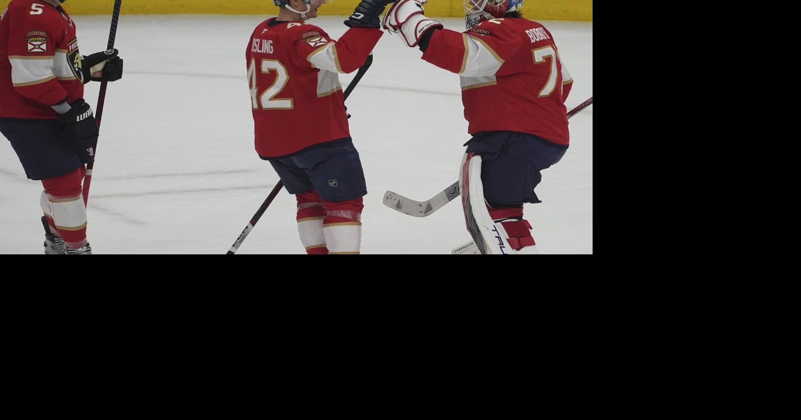 Panthers' Sergei Bobrovsky moves into tie for 10th in wins by NHL goalies