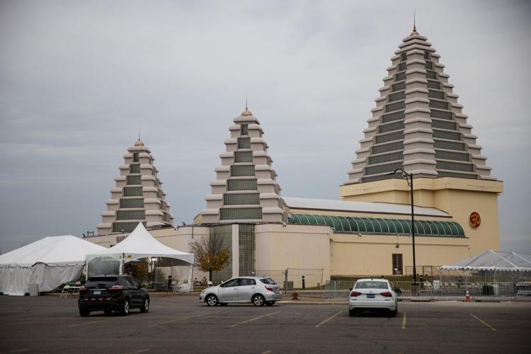 Tempers flare at protest Monday after violence outside Hindu temple in ...