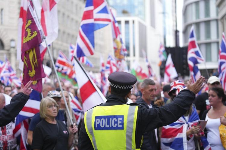More than 100,000 attend London protest organized by far-right activist ...