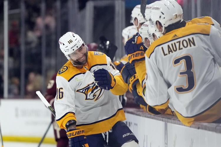 Logan Cooley has 1st NHL hat trick, Coyotes stop Predators' points ...