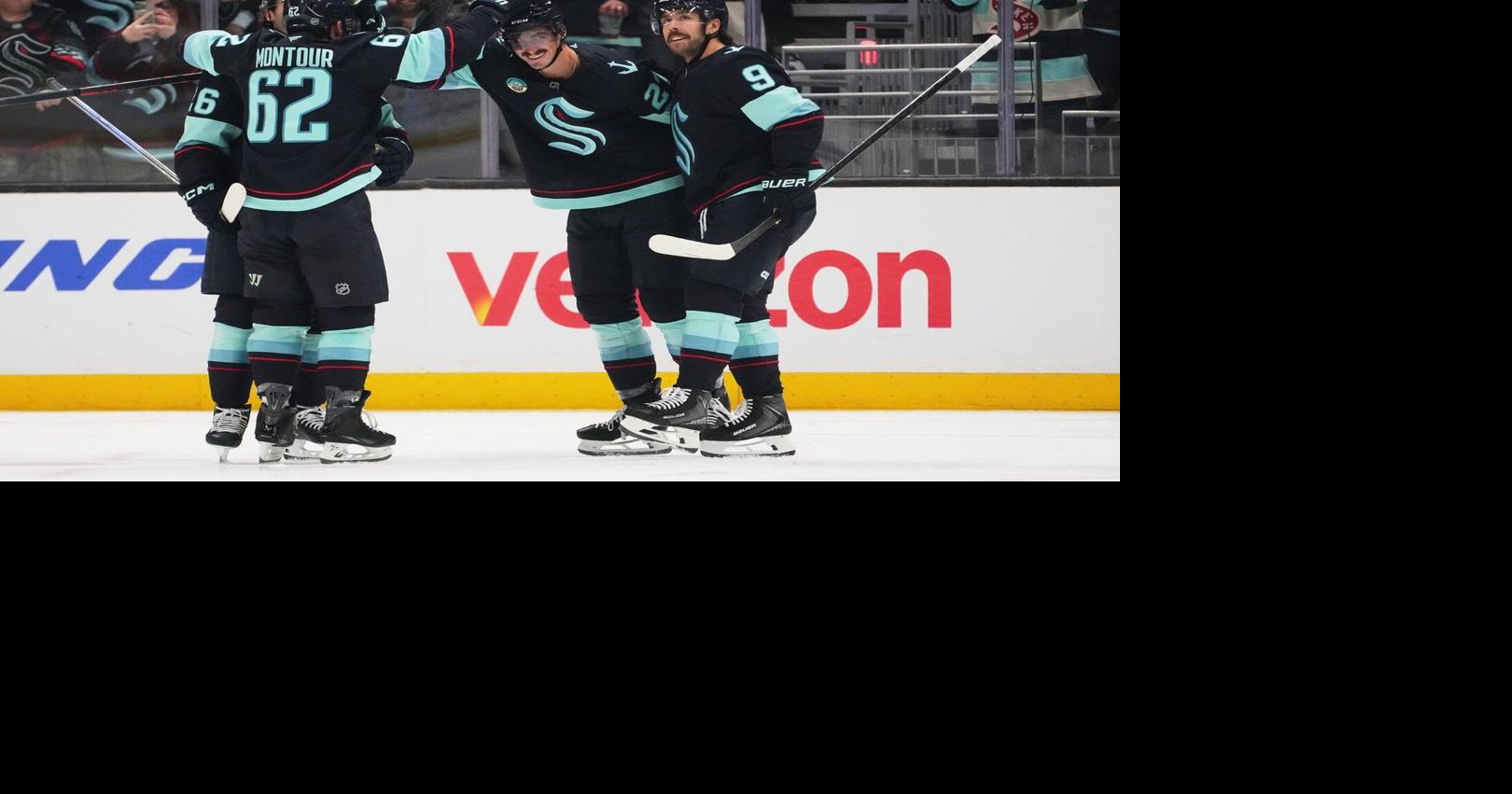 Marchment scores in Seattle debut as Kraken win season opener for first ...