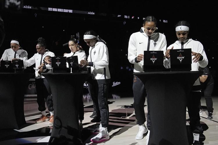 Aces honored with rings, 2nd championship banner as quest to three-peat ...