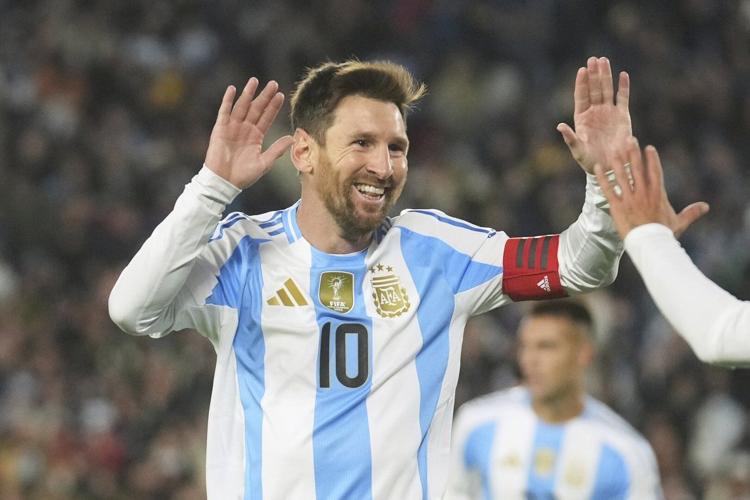 Lionel Messi scores twice in an emotional home farewell for Argentina