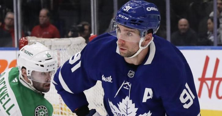 Leafs put John Tavares on injured list, recall Fraser Minten