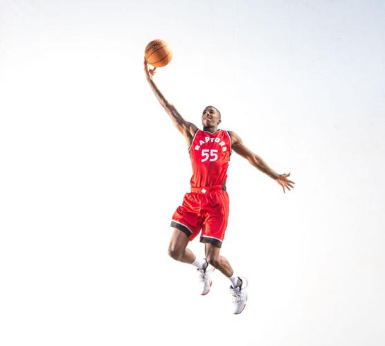 Raptors rookie Delon Wright shows off team’s new jersey