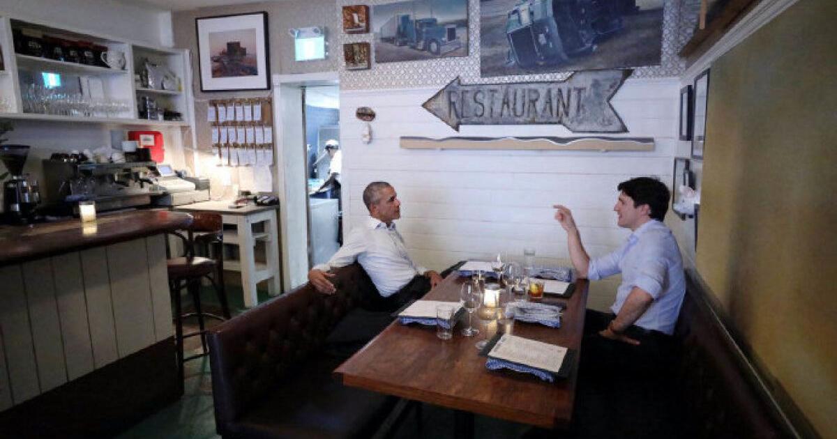 ‘They can eat!’ — Trudeau and Obama feast on seafood delights at ...