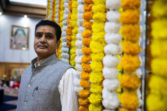 Tempers flare at protest Monday after violence outside Hindu temple in ...