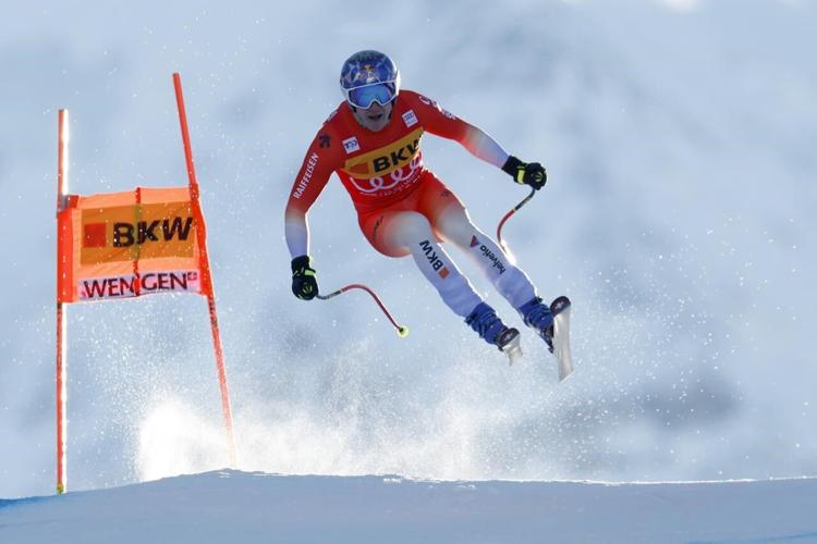 Ski star Marco Odermatt finally gets a first World Cup downhill win by ...