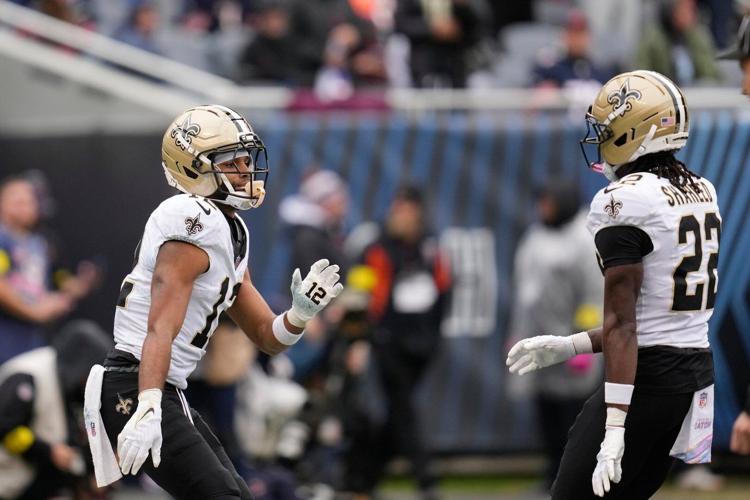 Chris Olave catches 2 touchdown passes for New Orleans Saints amid ...