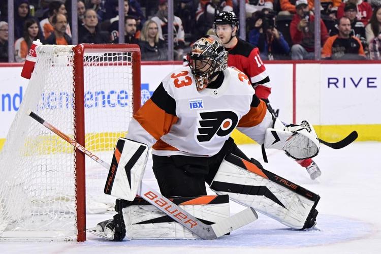 Samuel Ersson blanks Devils to keep Flyers' slim playoff hopes alive in ...