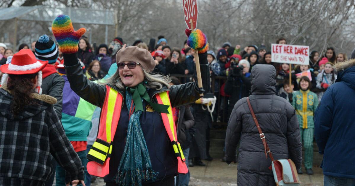 Dancing crossing guard sidelined