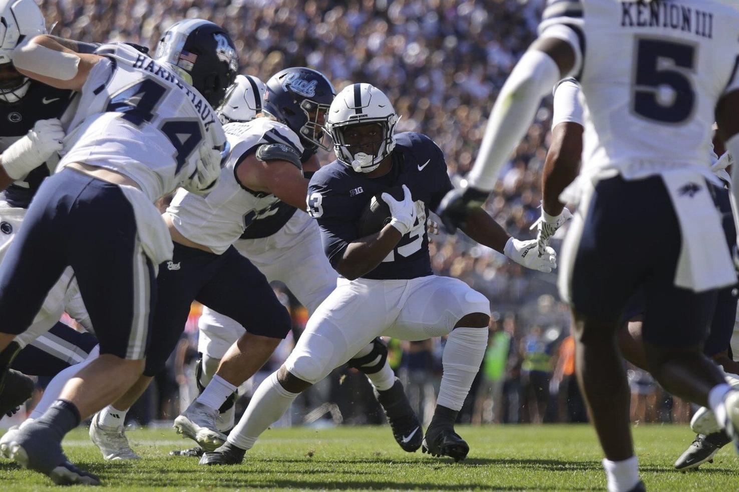 Allen and Singleton hope to jump-start No. 2 Penn State's rushing ...