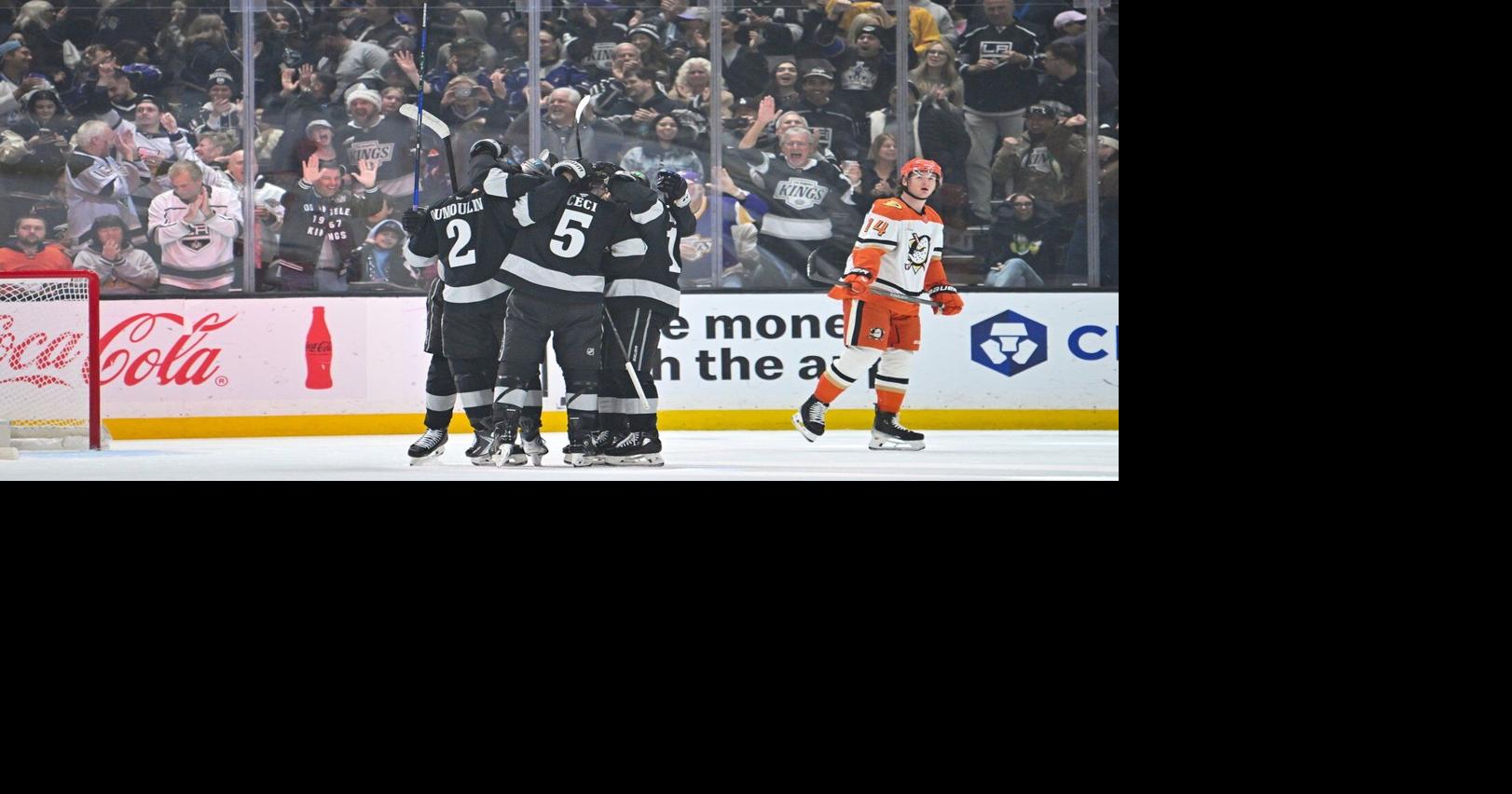 Alex Laferriere nets hat trick as Kings end scoring funk in 6-1 win ...