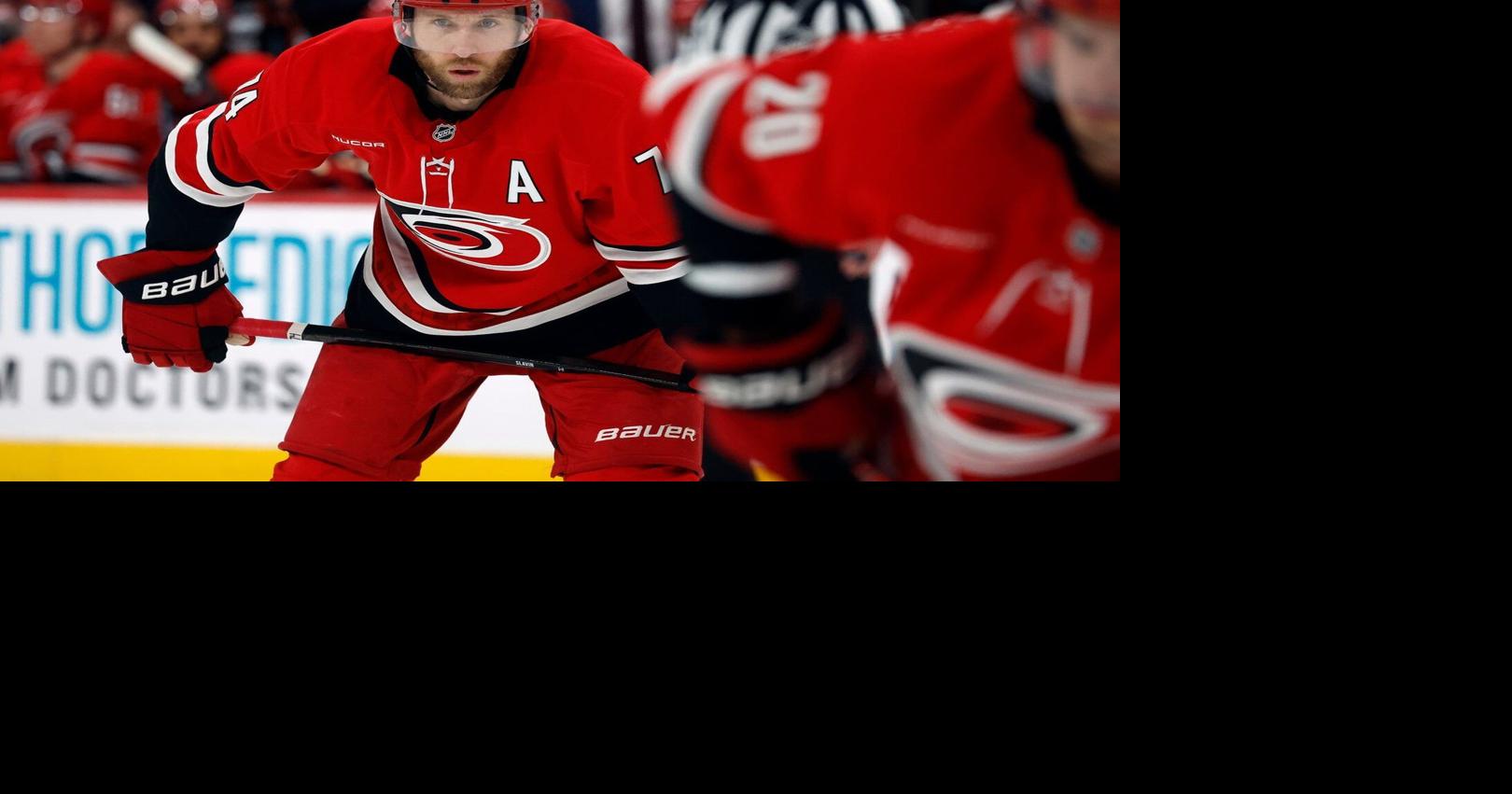 Hurricanes defenseman Slavin exits early against Flyers, status for ...