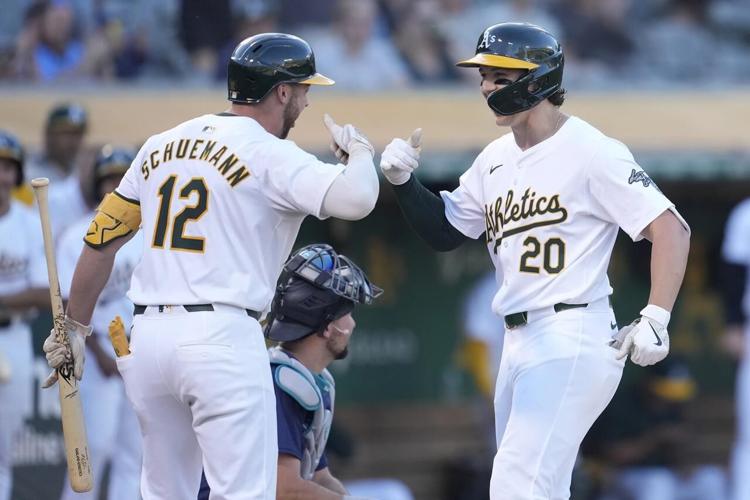 Joey Estes takes perfect game into 7th, Athletics beat Mariners 2-1