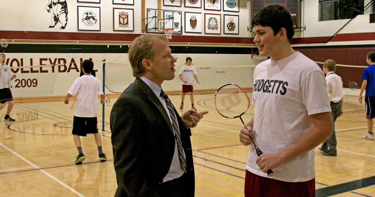 Trinity headmaster Stuart Grainger sets a firm, fair tone