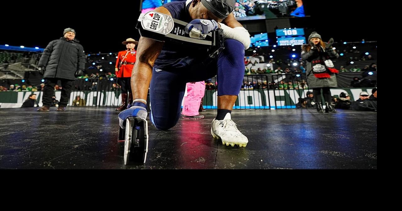 Toronto Argonauts’ linebacker Henoc Muamba Grey Cup MVP and top Canadian