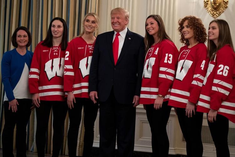 President Trump meets with 22 college championship teams
