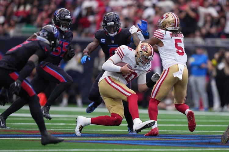 Injury-riddled 49ers fall to Texans as defense struggles and offense ...