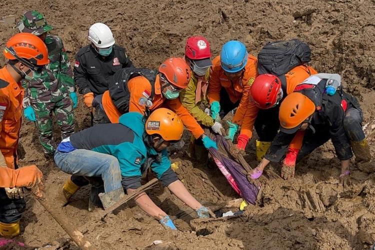 Indonesian marines among 42 missing in deadly West Java landslide
