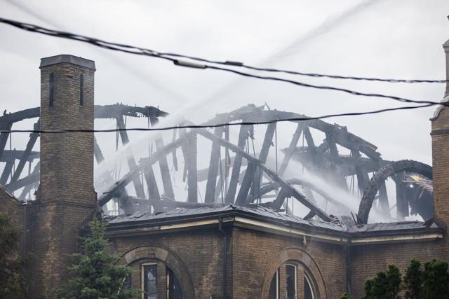 Historical Toronto church engulfed in flames on Sunday