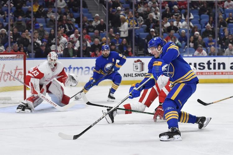Red Wings snap 5-game losing streak with a 6-5 shootout win over the Sabres