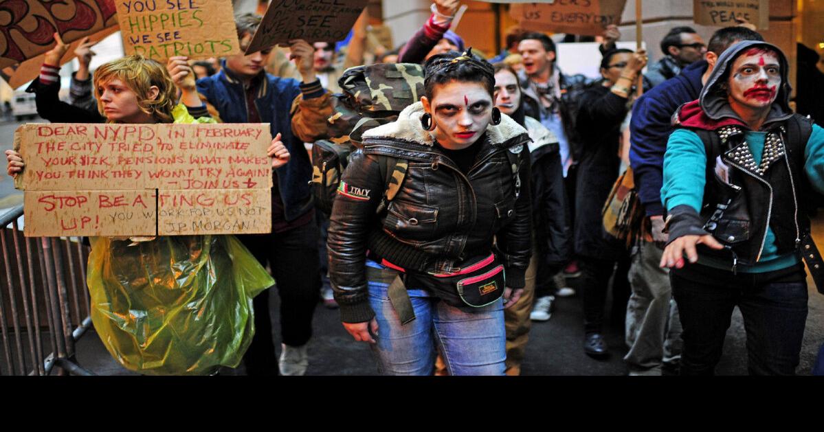 Occupy Wall Street ‘zombies’ keep protest alive