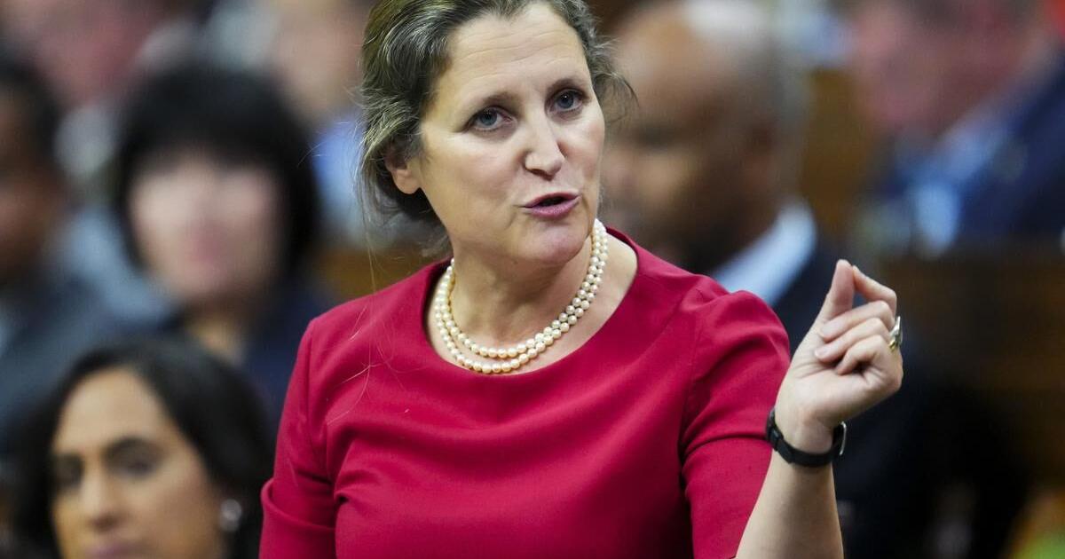 Chrystia Freeland says MPs’ ignorance Nazi controversy worse