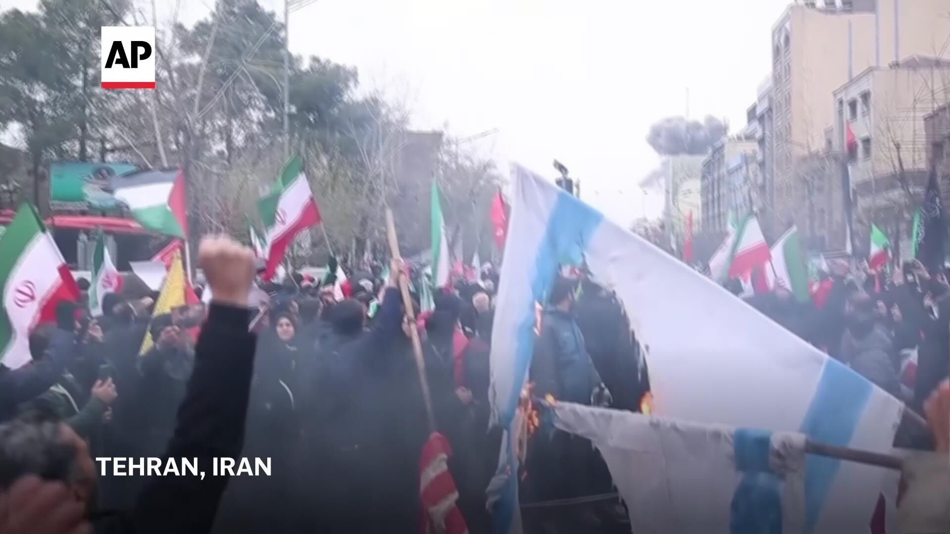 Blast rocks Tehran after Israel threatened to target rally