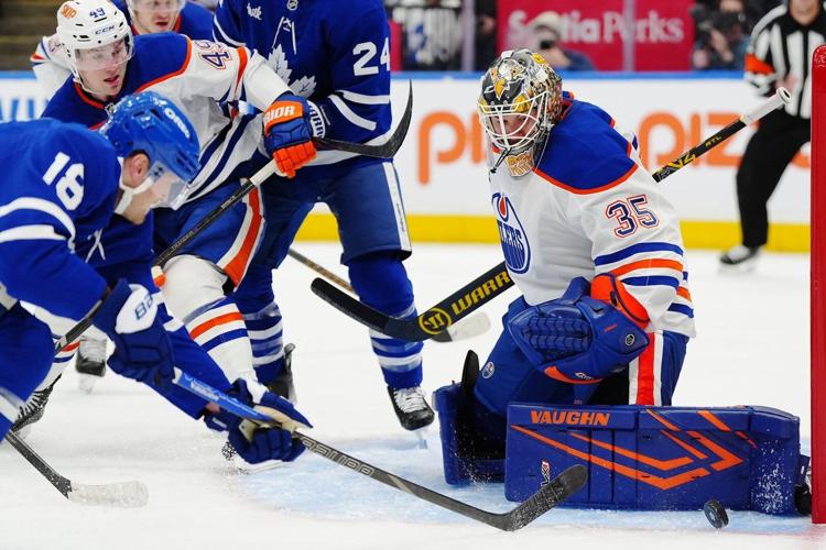 Connor McDavid powers Oilers over Maple Leafs 6-3 in Tristan Jarry's ...