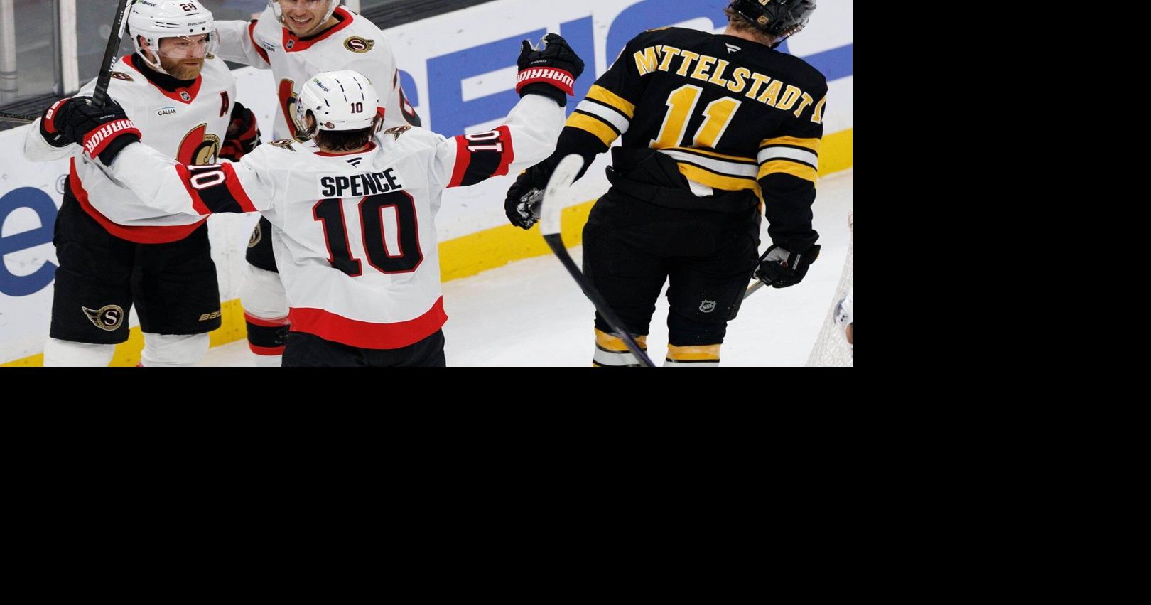 Zetterlund scores twice as surging Senators beat Bruins 6-2