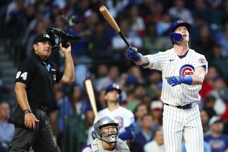 Cubs score 7 runs in the 2nd inning and get homers from Swanson and PCA ...