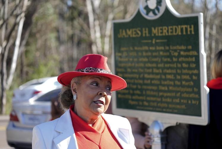 Civil rights icon James Meredith is honored in his Mississippi hometown