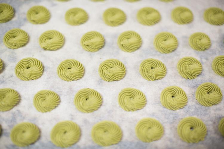 Cookie calendar Day 11: Green tea cookies from Baro Gun Pang Bakery